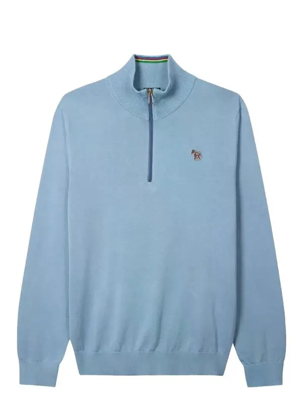 Paul Smith Zebra-motif Sweater - Blue