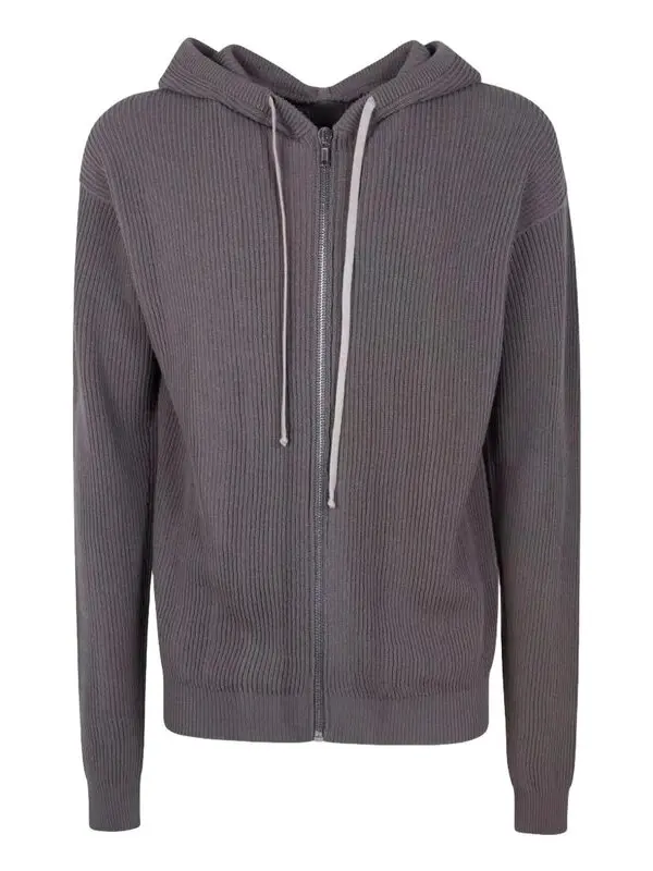 Rick Owens Hooded Zip Jacket - Grey