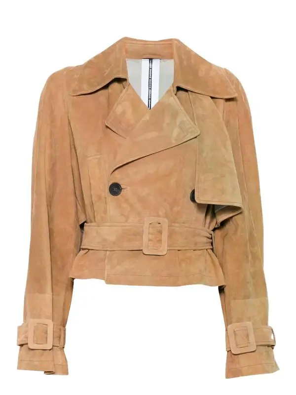 SWORD 6644 Belted Trench Jacket - Brown