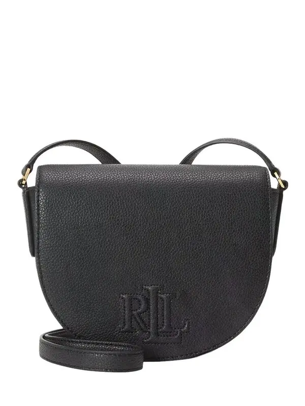 Ralph Lauren Embossed-logo Crossbody Bag - Black