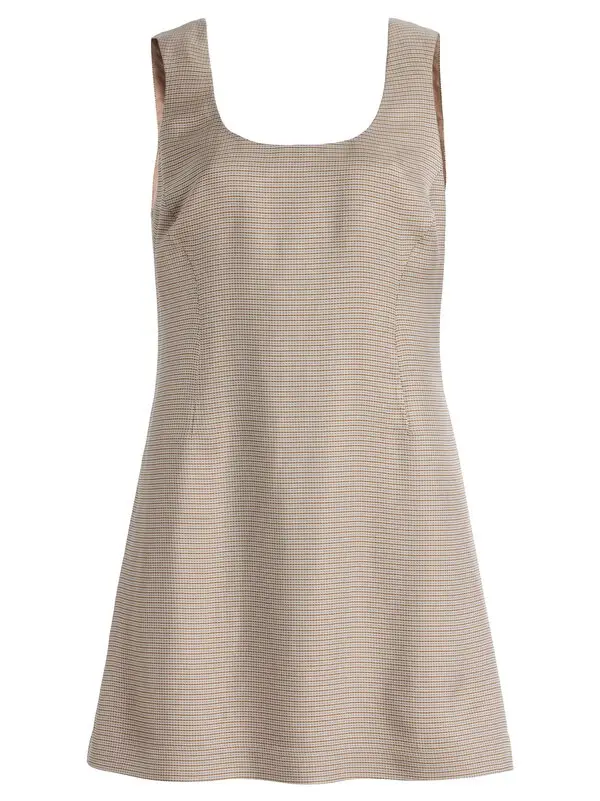 KALLMEYER Eloise Micro-plaid Mini Dress - Multi