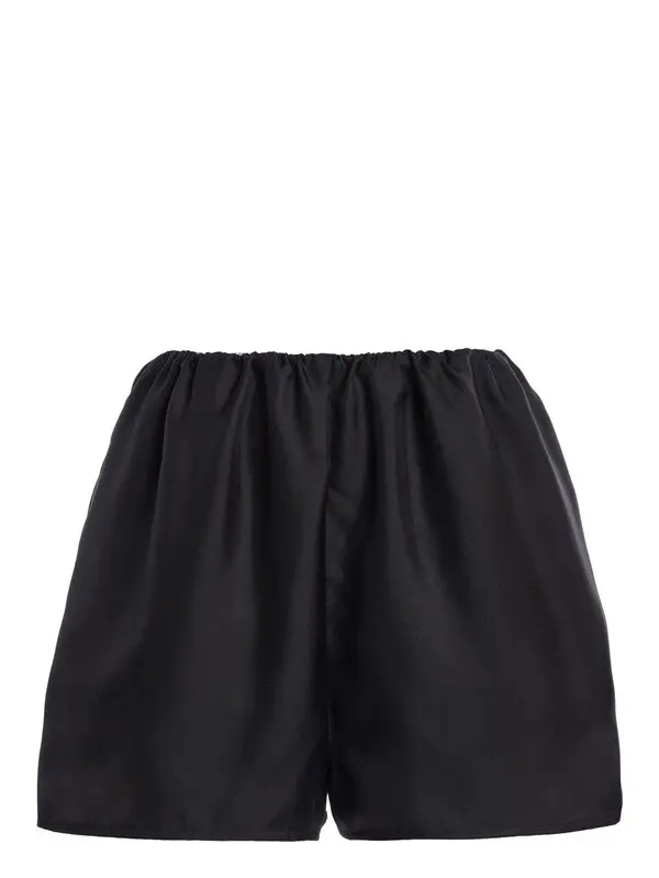 KALLMEYER Jules Silk Mini Shorts - Black