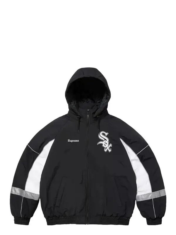 Supreme Chicago White Sox Hooded Stadium Jacket - Black