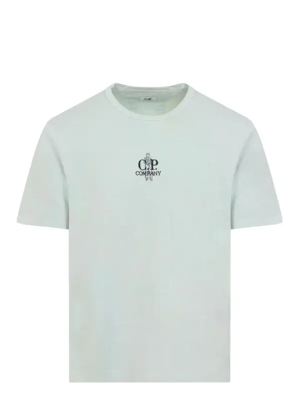 C.P. COMPANY Print-detail T-shirt - Blue