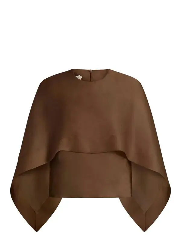Alberta Ferretti Layered Blouse - Brown