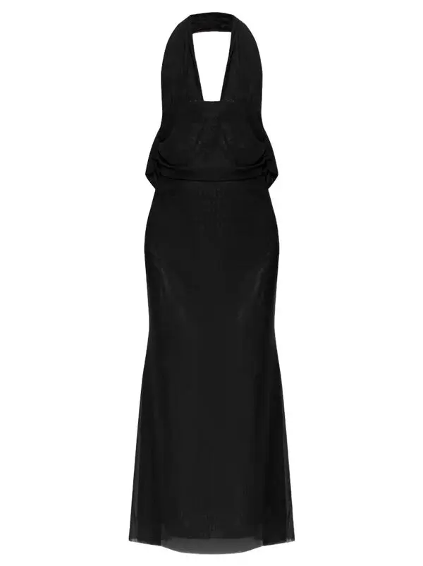 Bond Eye Alessia Halter-neck Midi Dress - Black