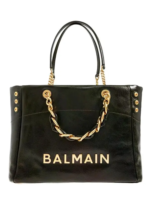 Balmain Chain Detail Tote - Green