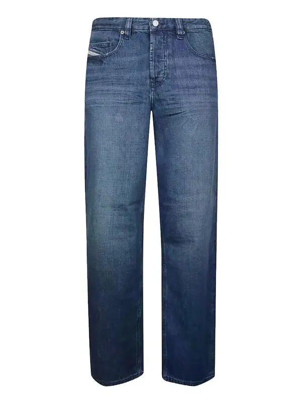 DIESEL® Cotton Wide-leg Jeans - Blue