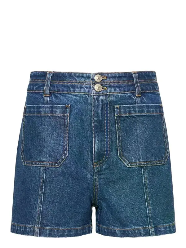 Cinq À Sept Dorothea Denim Shorts - Blue
