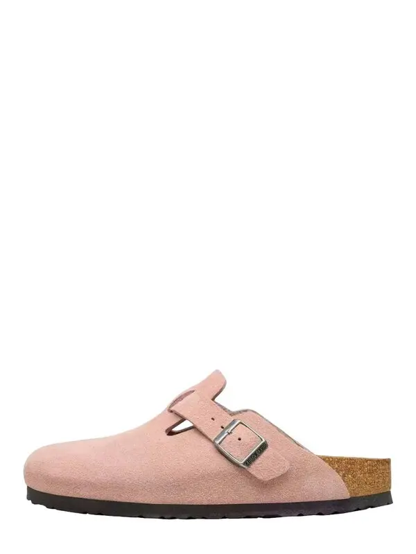 BIRKENSTOCK Boston Buckled Leather Sneakers - Pink