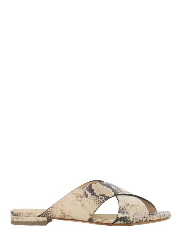 SERGIO LEVANTESI Nunzia Criss-cross Sandals - Neutrals
