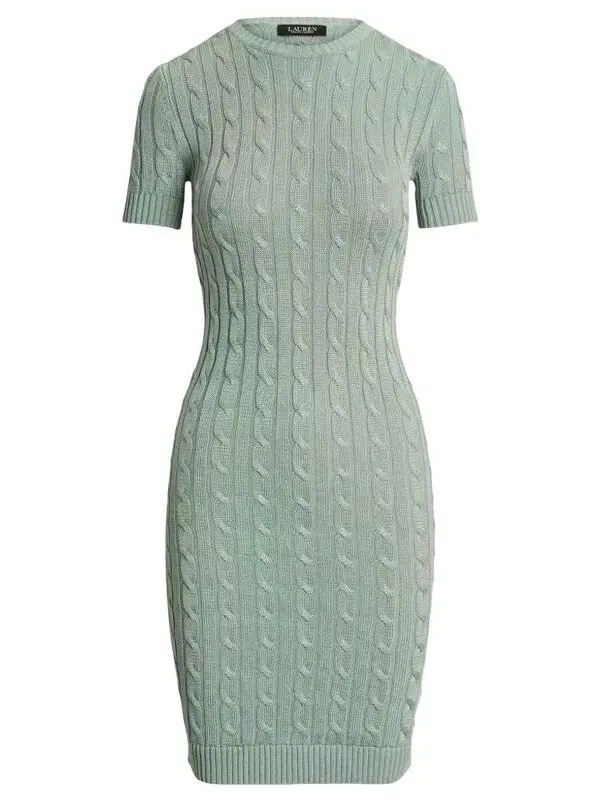 Ralph Lauren Cable-knit Midi Dress - Green