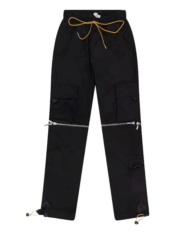 Rhude Knee-zip Cargo Trousers - Black