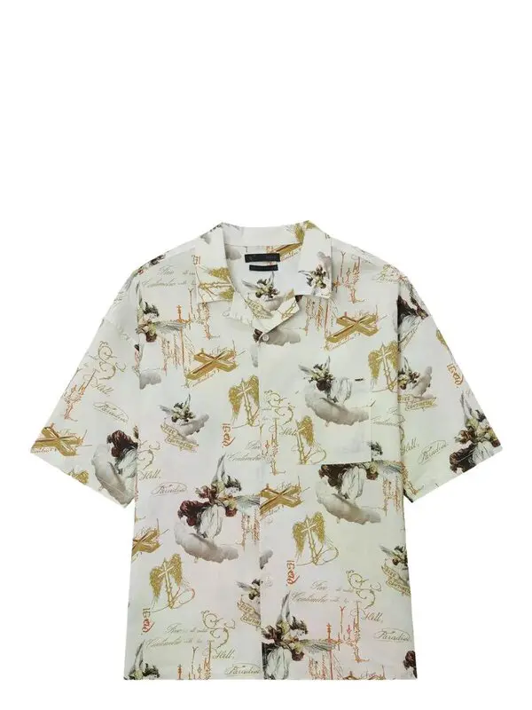 FIVE CM Patterned Short-sleeve Shirt - Neutrals