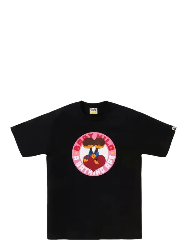 A BATHING APE Printed Graphic T-shirt - Black