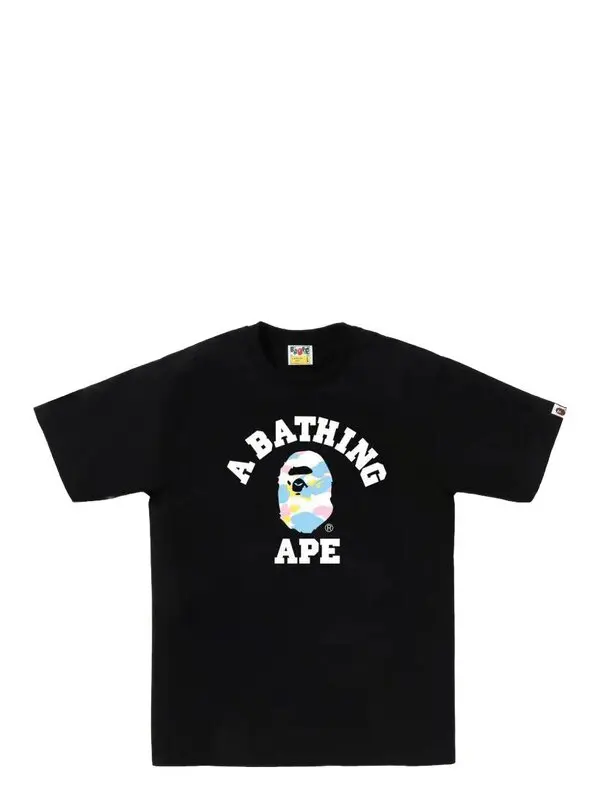 A BATHING APE Logo Graphic T-shirt - Black