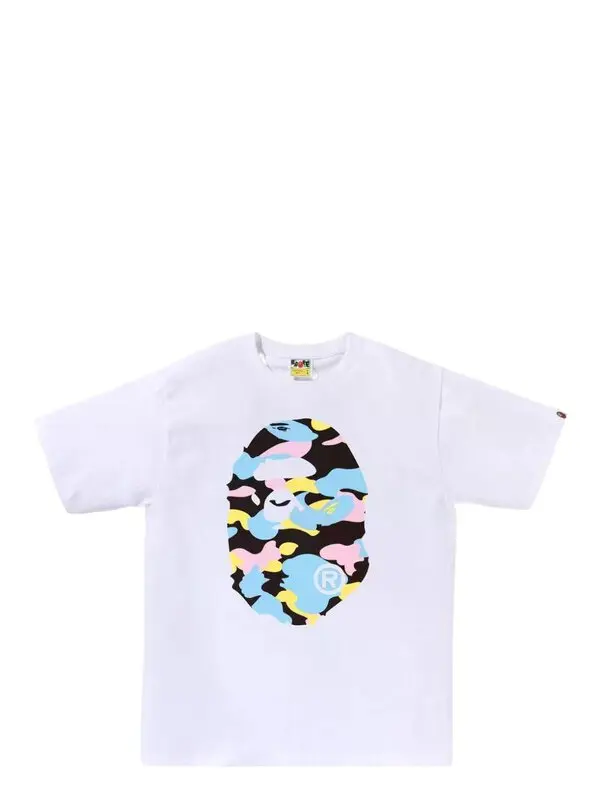 A BATHING APE Camouflage Graphic T-shirt - White