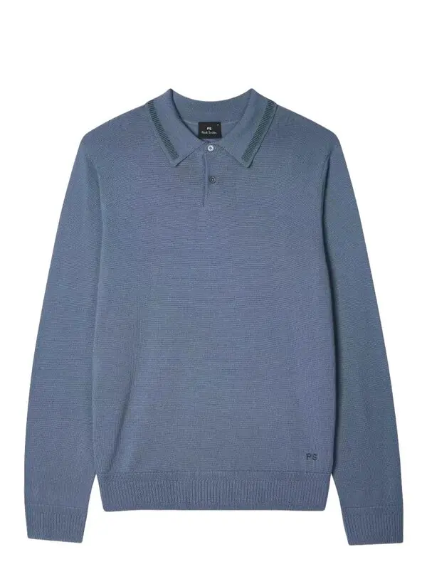 Paul Smith Logo-detail Polo Shirt - Blue