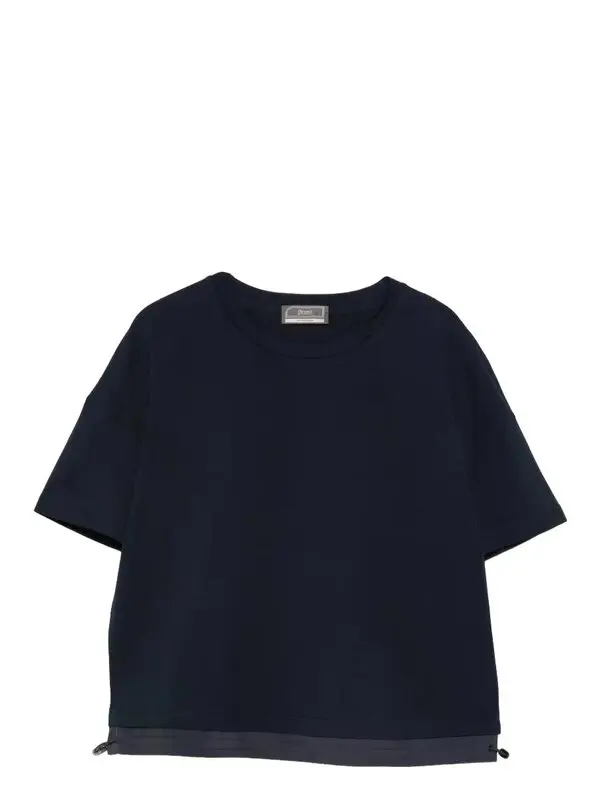 Herno Layered Hem T-shirt - Blue