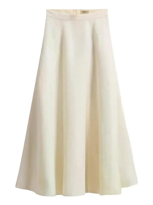Woolrich Pleated Maxi Skirt - White