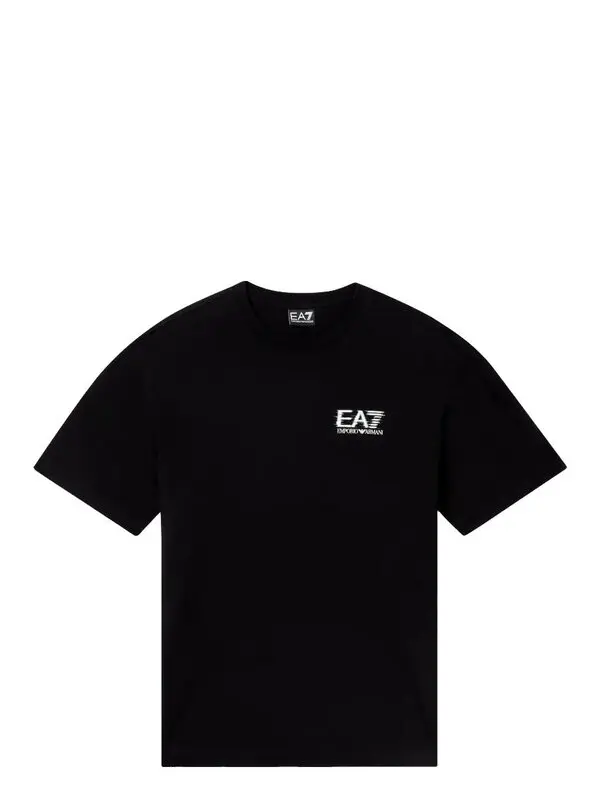 EA7 Visibility Cotton Jersey T-shirt - Black