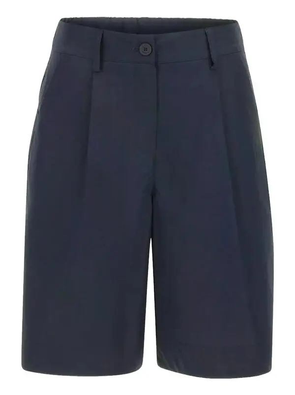 KAOS Pleated Tailored Shorts - Blue