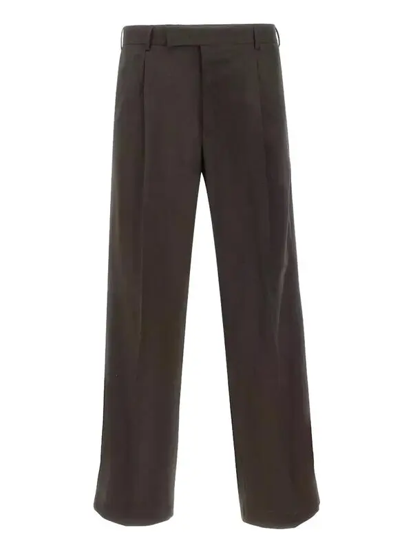PT TORINO Fifteen Virgin Wool Tailored Trousers - Brown