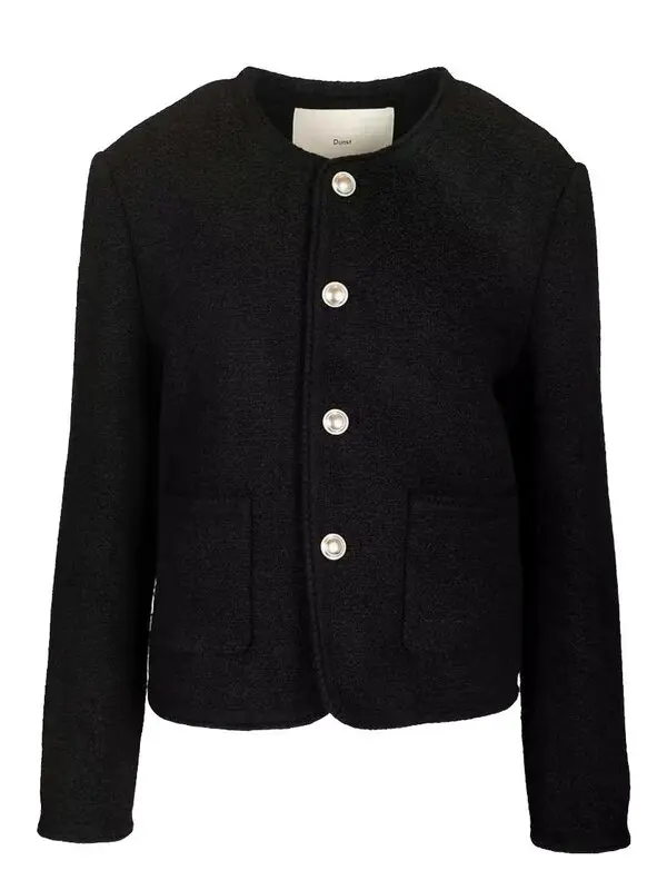 DUNST Boucllé Jacket - Black