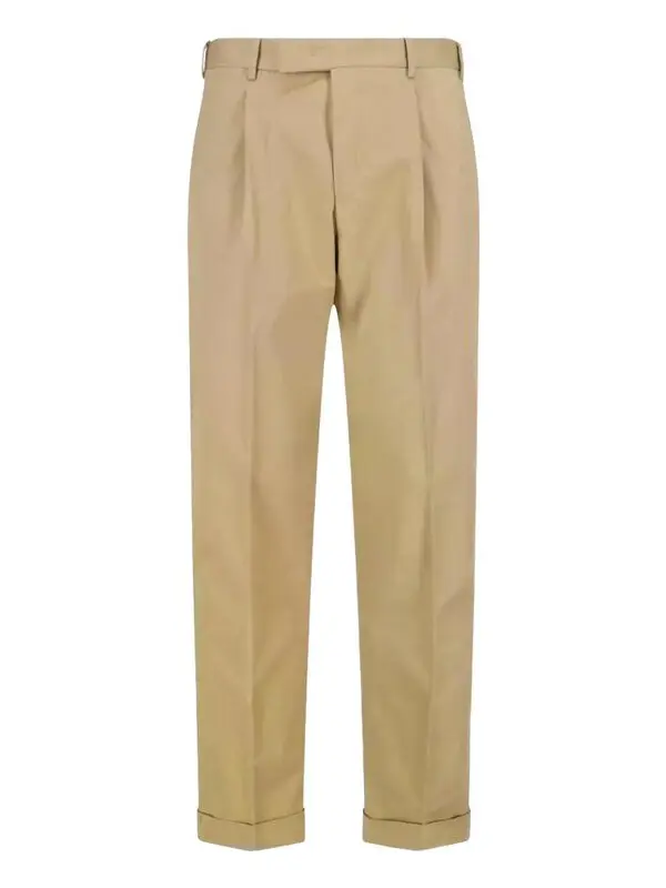 PT TORINO Pleated Trousers - Neutrals