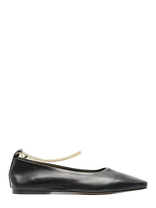 MARIA LUCA Chain-link Ballerina Shoes - Black