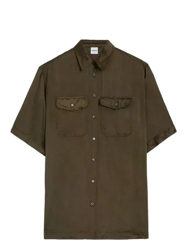Aspesi Button Pocket Shirt - Green