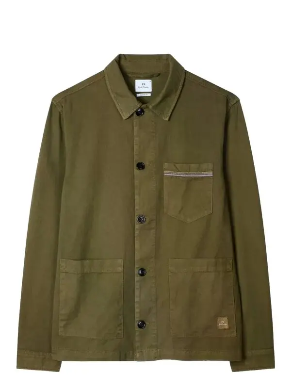 Paul Smith Stitch-stripe Shirt Jacket - Green