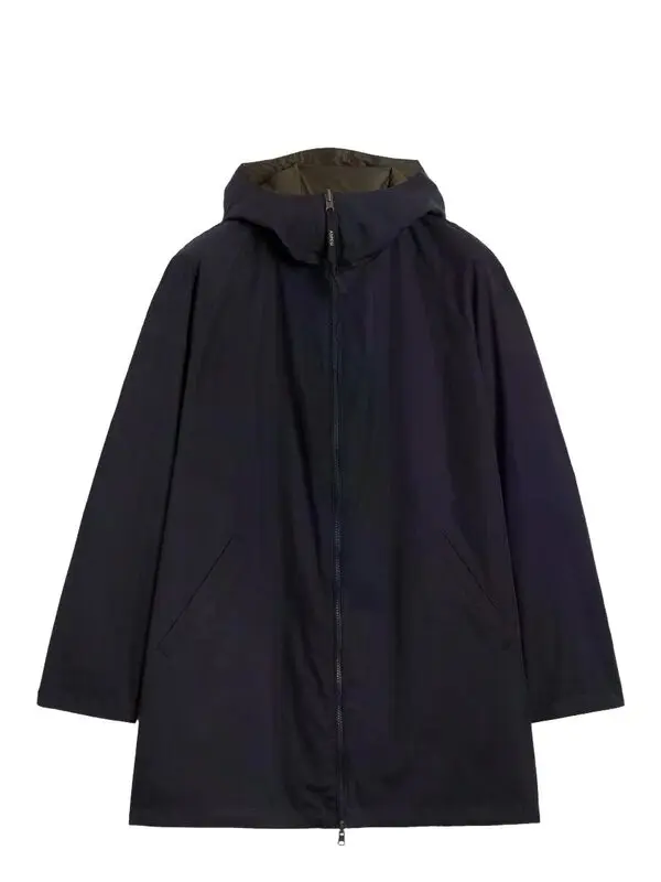 Aspesi Reversible Hooded Jacket - Blue