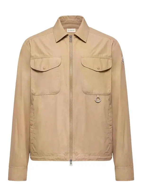 Moncler Zip-up Shirt Jacket - Neutrals