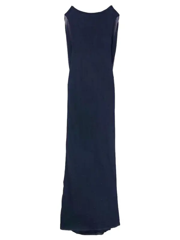 Jacquemus The Plumetis Spaghetti-strap Maxi Dress - Blue