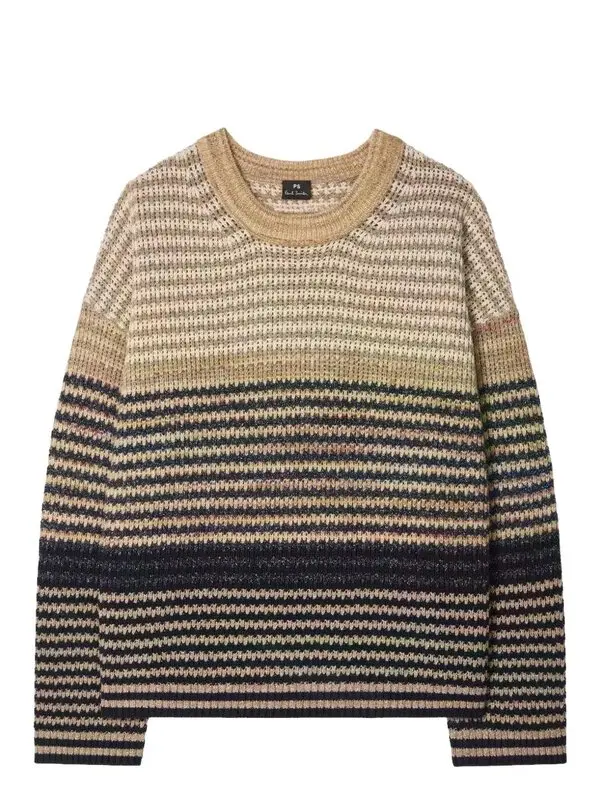 Paul Smith Striped Round-neck Sweater - Neutrals