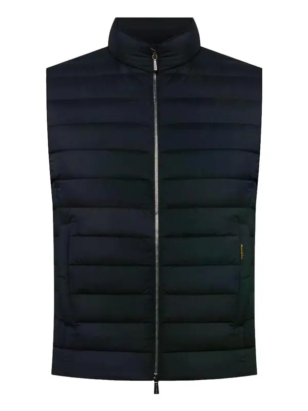 MOORER Quilted Gilet - Blue