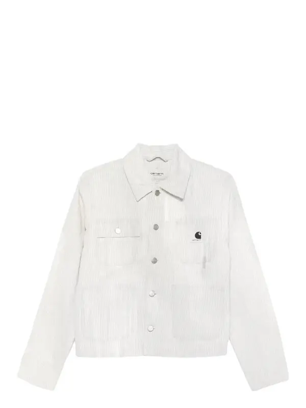 Carhartt Work In Progress Mercer Chore Striped Denim Jacket - Neutrals