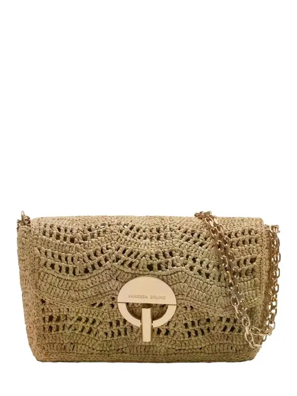 Vanessa Bruno Moon Moyen Chain Crossbody Bag - Neutrals