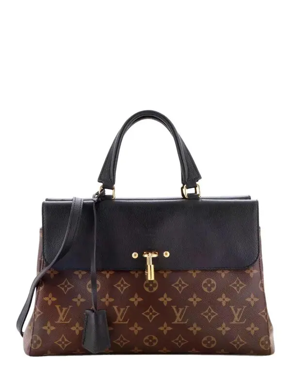 LOUIS VUITTON Venus Handbag Monogram Canvas And Leather Satchel - Black