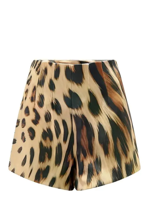 Retrofete Marie Animal-print Shorts - Neutrals