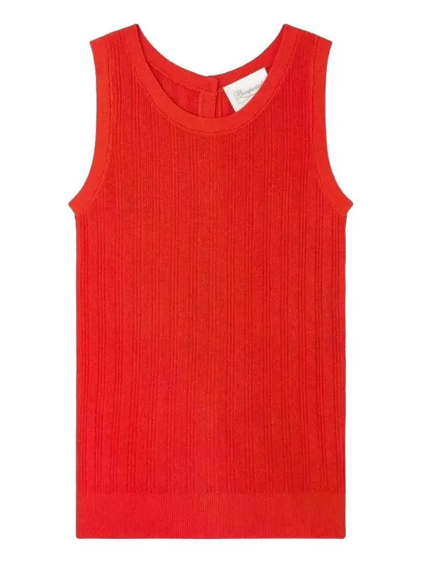 Bonpoint Jyl Buttoned Sleeveless Top - Red