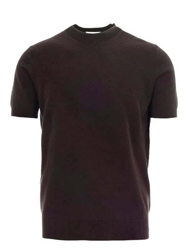 PAOLO PECORA Crew-neck T-shirt - Brown