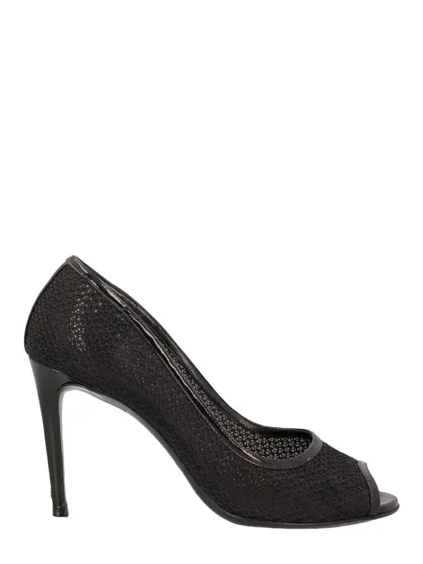 Dolce & Gabbana Peep-toe Heel Sandals - Black