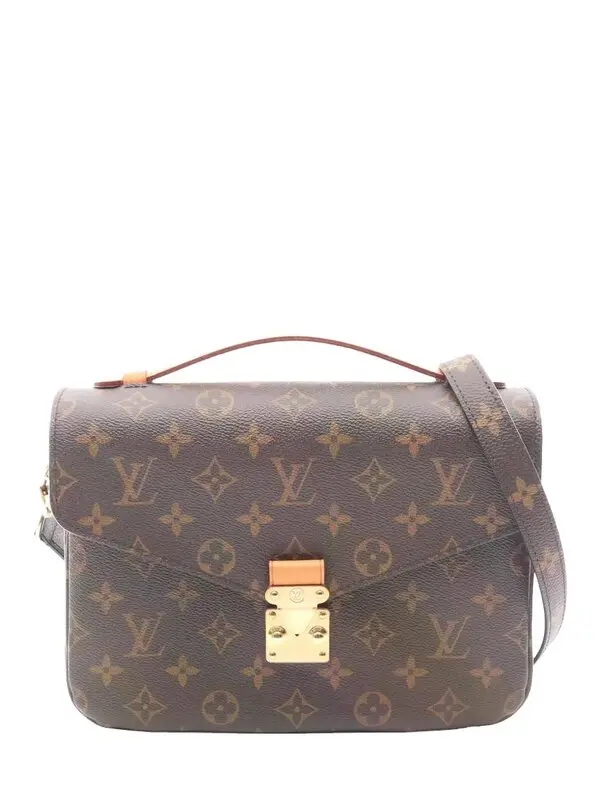 LOUIS VUITTON 2019 Monogram Pochette Metis Satchel - Brown