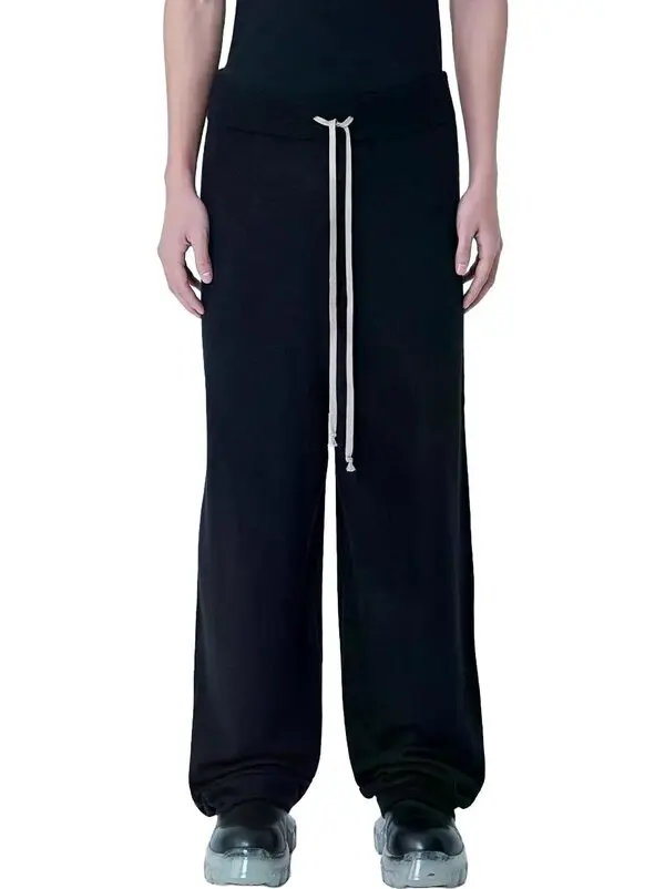Rick Owens Elasticated Drawstring Trousers - Black