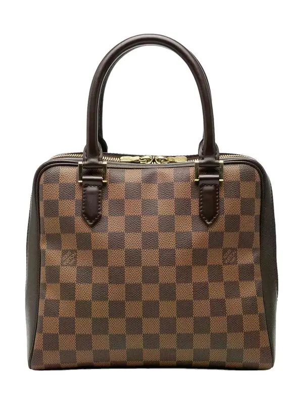 LOUIS VUITTON 1998 Damier Ebene Brera Handbag - Brown