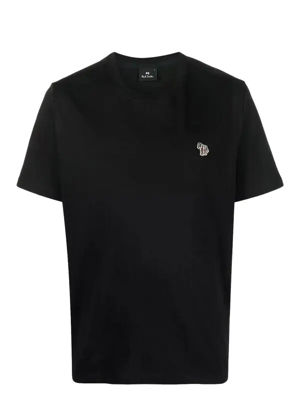 Paul Smith Zebra Logo-patch T-shirt - Black
