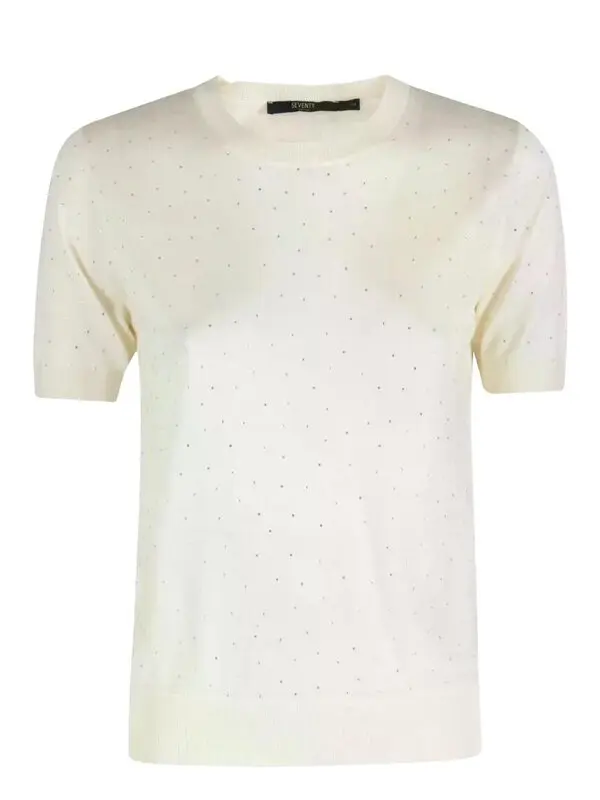 Seventy Embellished T-shirt - Neutrals