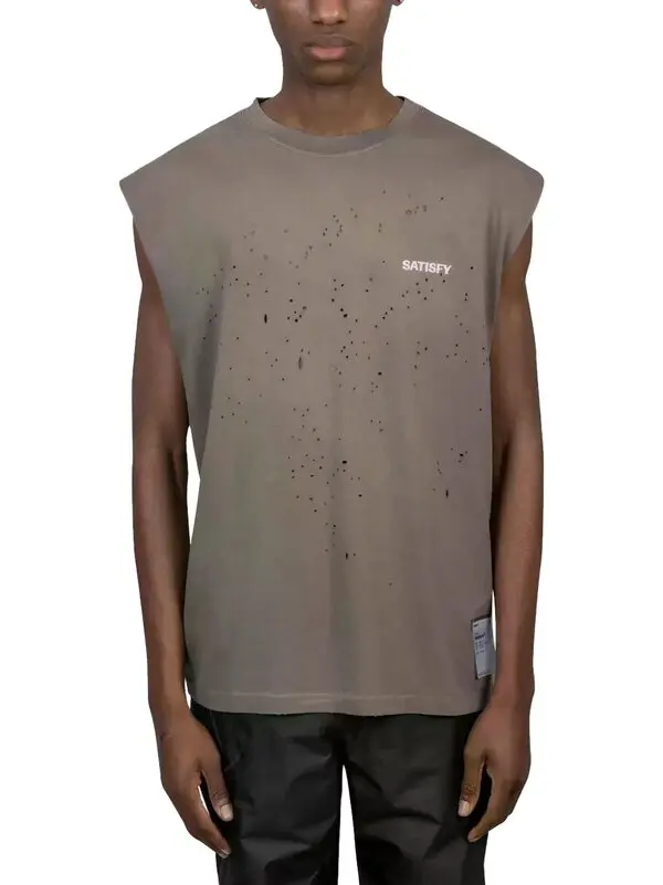 Satisfy Mothtech Distressed Vest - Neutrals